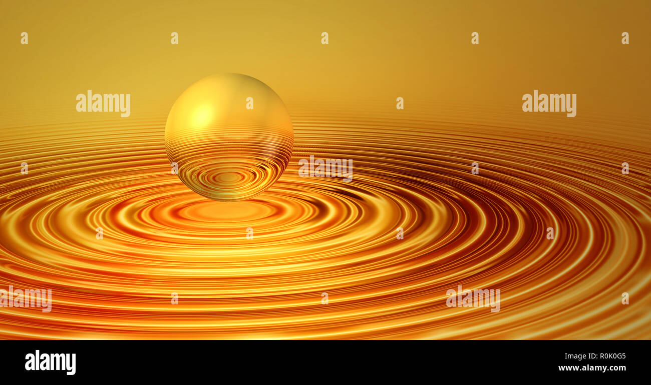 abstract water droplet with ripple digital graphic Stock Photo - Alamy