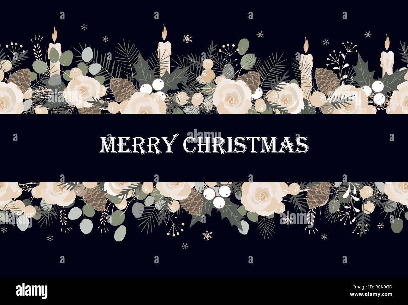 Christmas header vector hi-res stock photography and images - Alamy