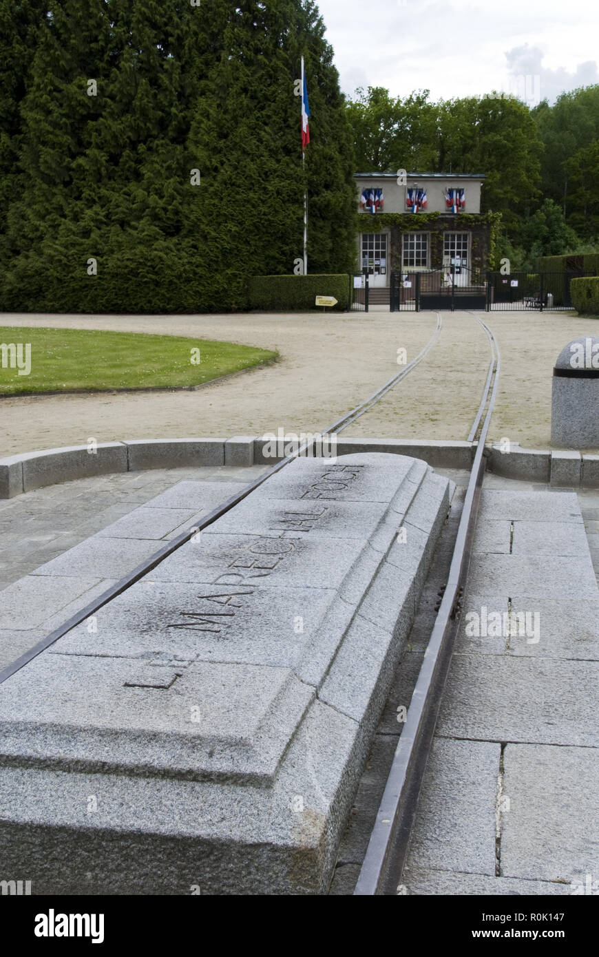 The spot where the French railway carriage was parked during the ...
