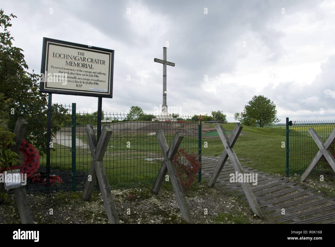 The Lochnagar Crater is the result of an explosive mine detonated below ...