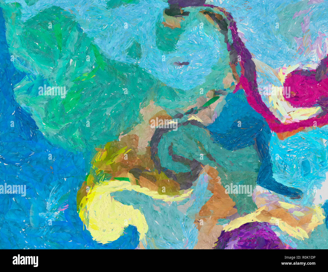 Abstract painting. Art for sale. Oil paint. Modern impressionism ...
