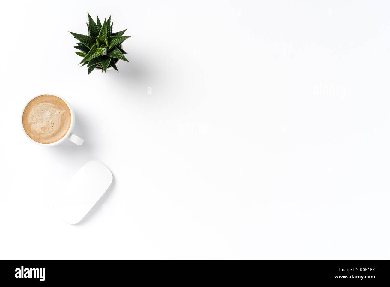 Workspace coffee office supply Cut Out Stock Images & Pictures - Alamy