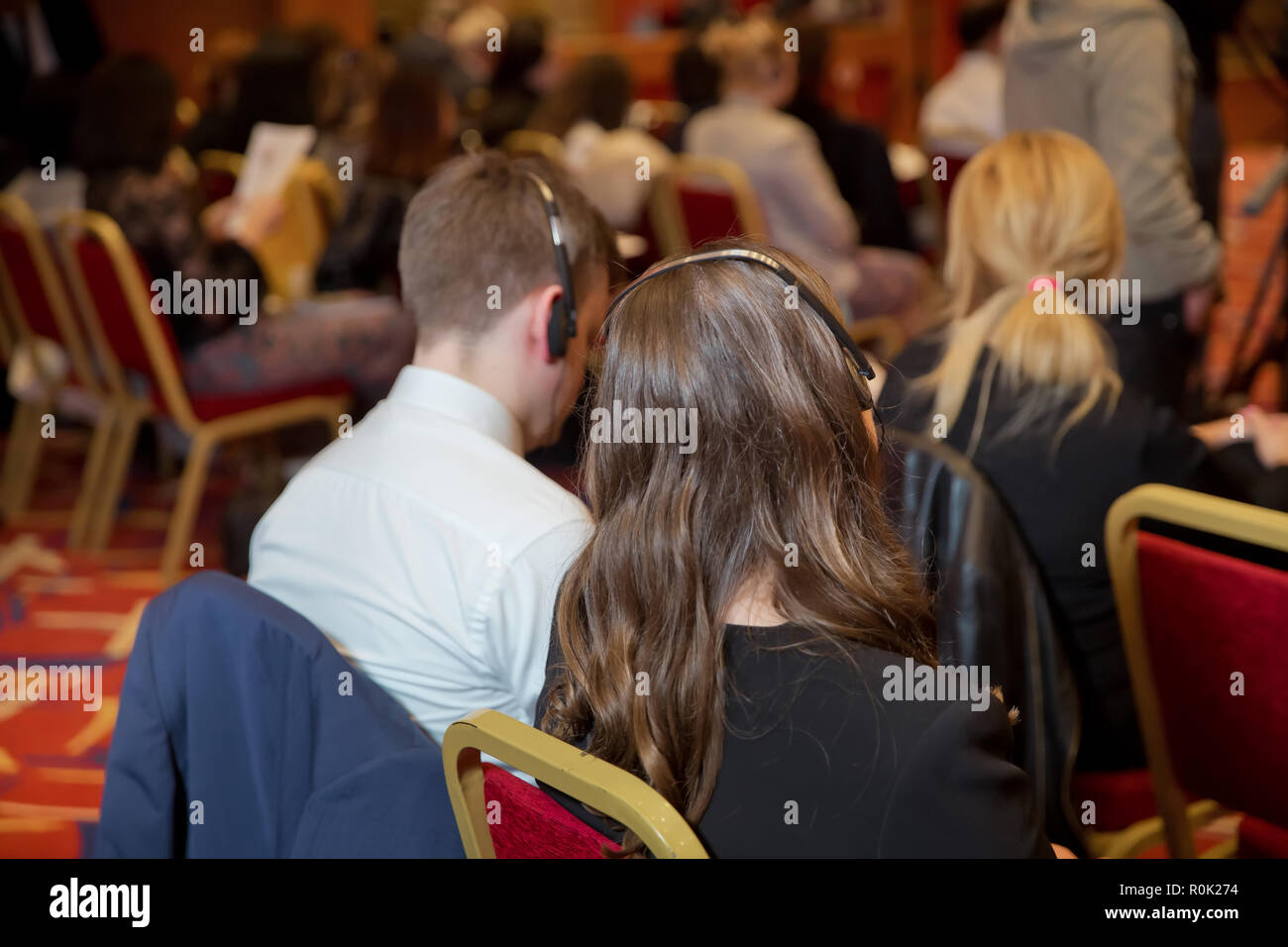 Bald head black security guard hi-res stock photography and images - Alamy