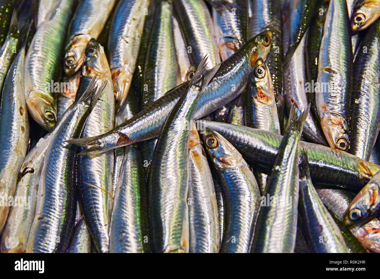 fish in the market Stock Photo - Alamy