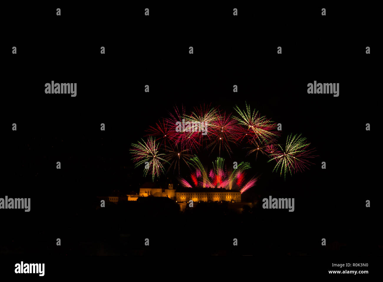 Firework over castle hi-res stock photography and images - Alamy