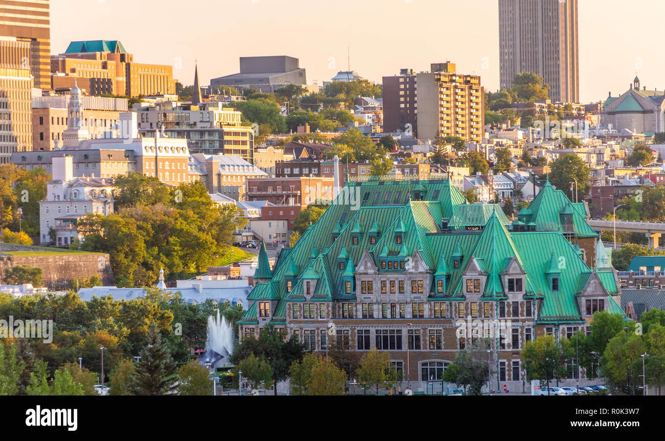 The Classic Old Train Station in Quebec City, Quebec, Canada Stock ...