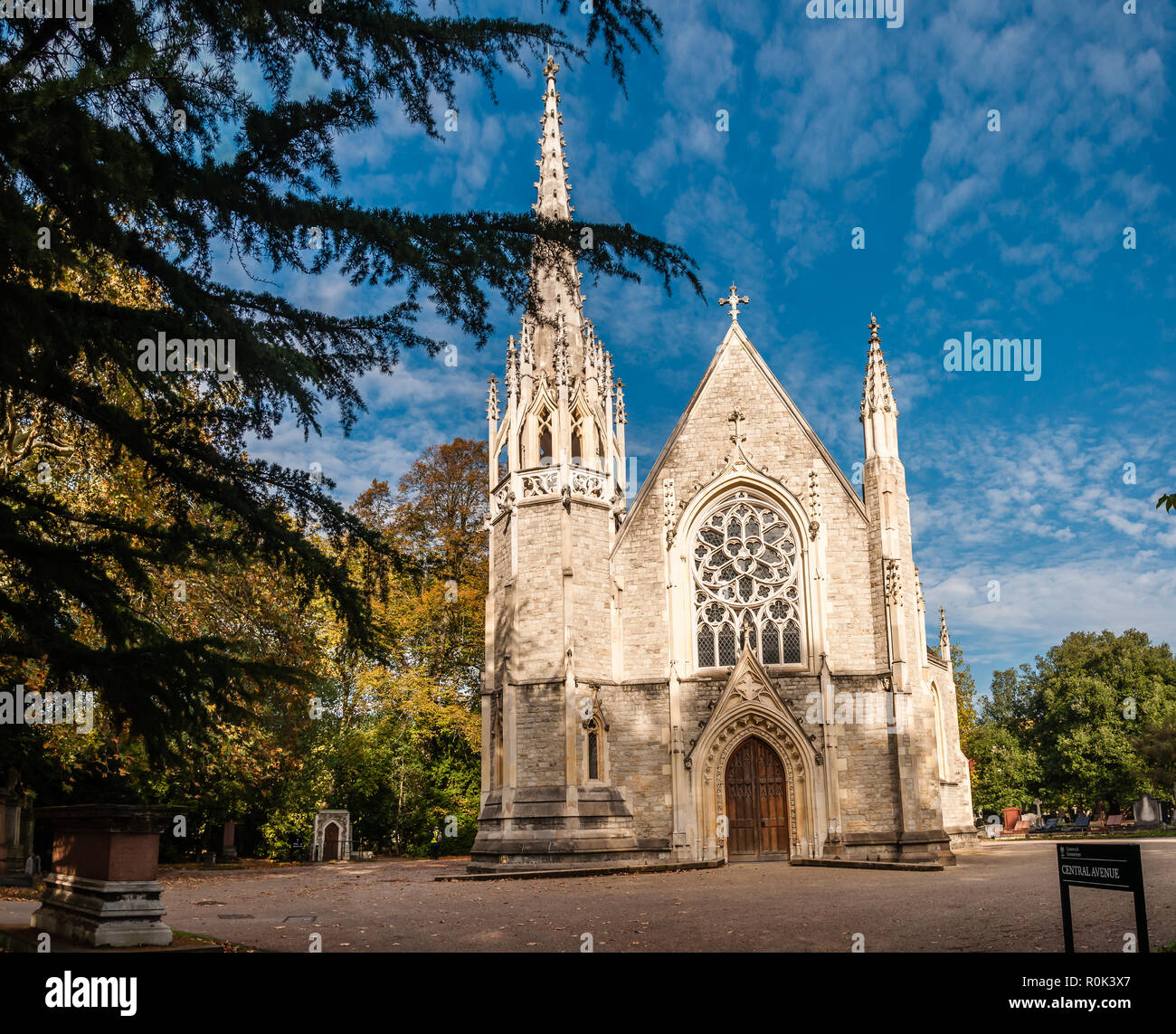 The City of London Cemetery and Crematorium Autumn in Manor Park, East ...