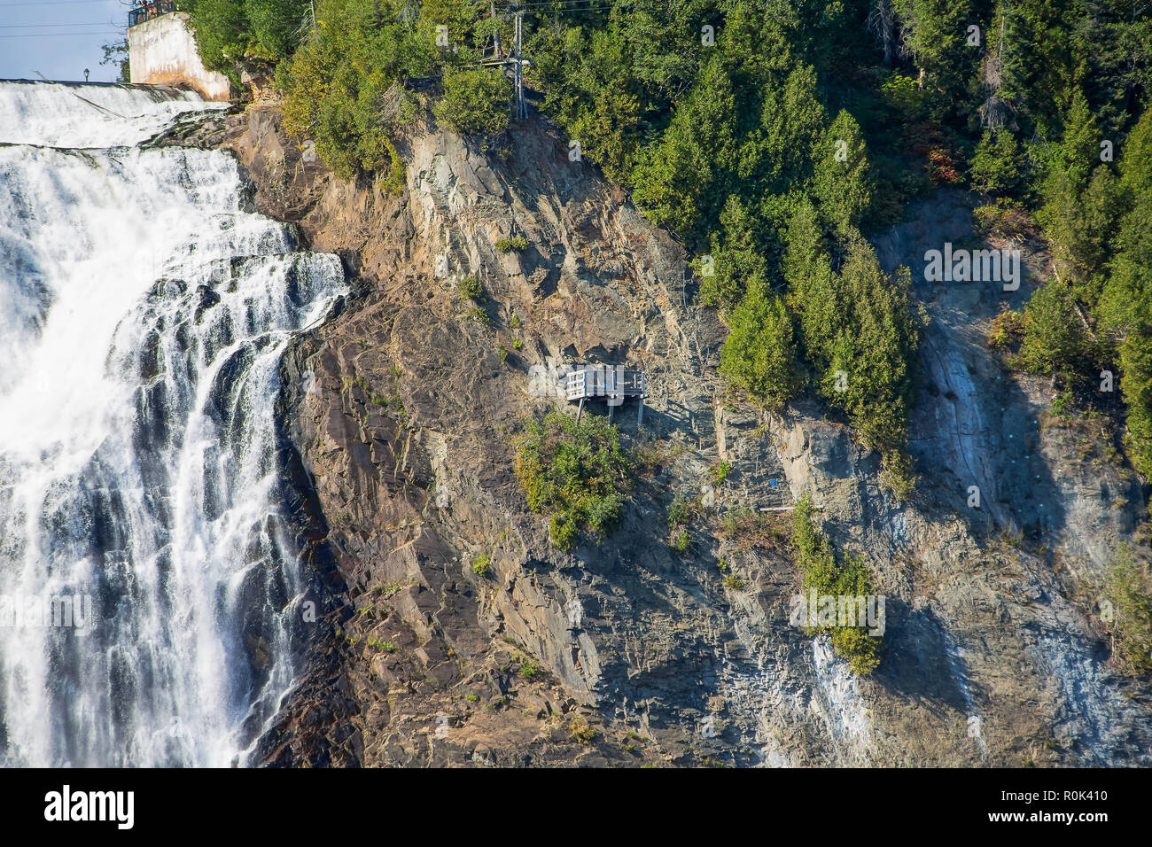 The Majestic and Powerful Montmorency Falls near Quebec City, Quebec ...