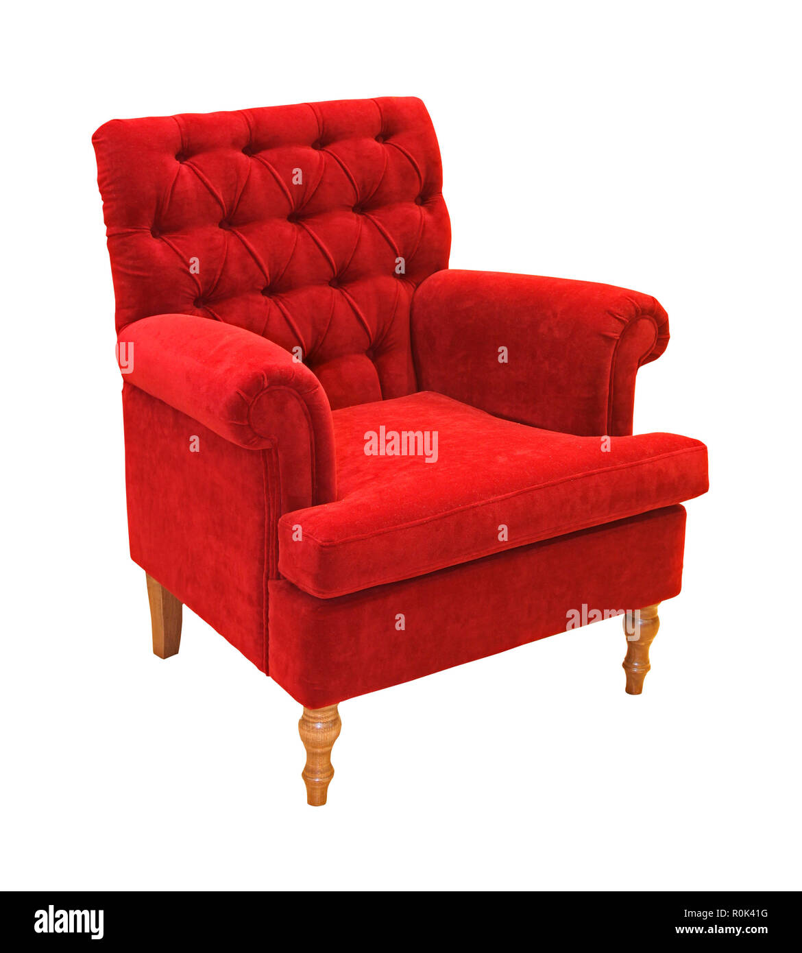 Retro armchair isolated with clipping path included Stock Photo - Alamy