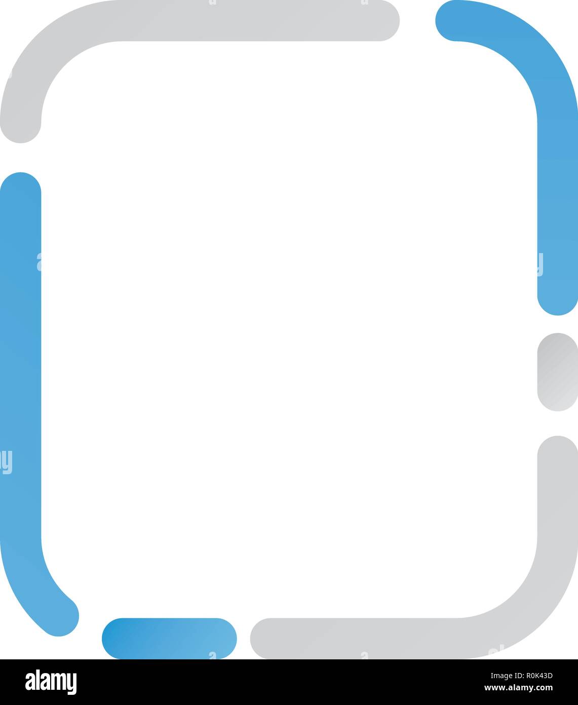 blue grey internet theme line frame vector art Stock Vector Image & Art ...