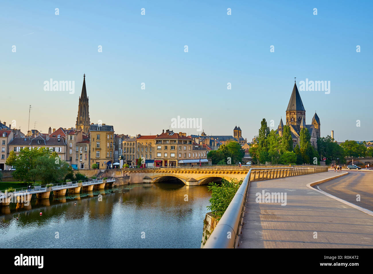 Sunset Over Temple Neuf (New Temple) And Temple de Garnison (Garrison ...