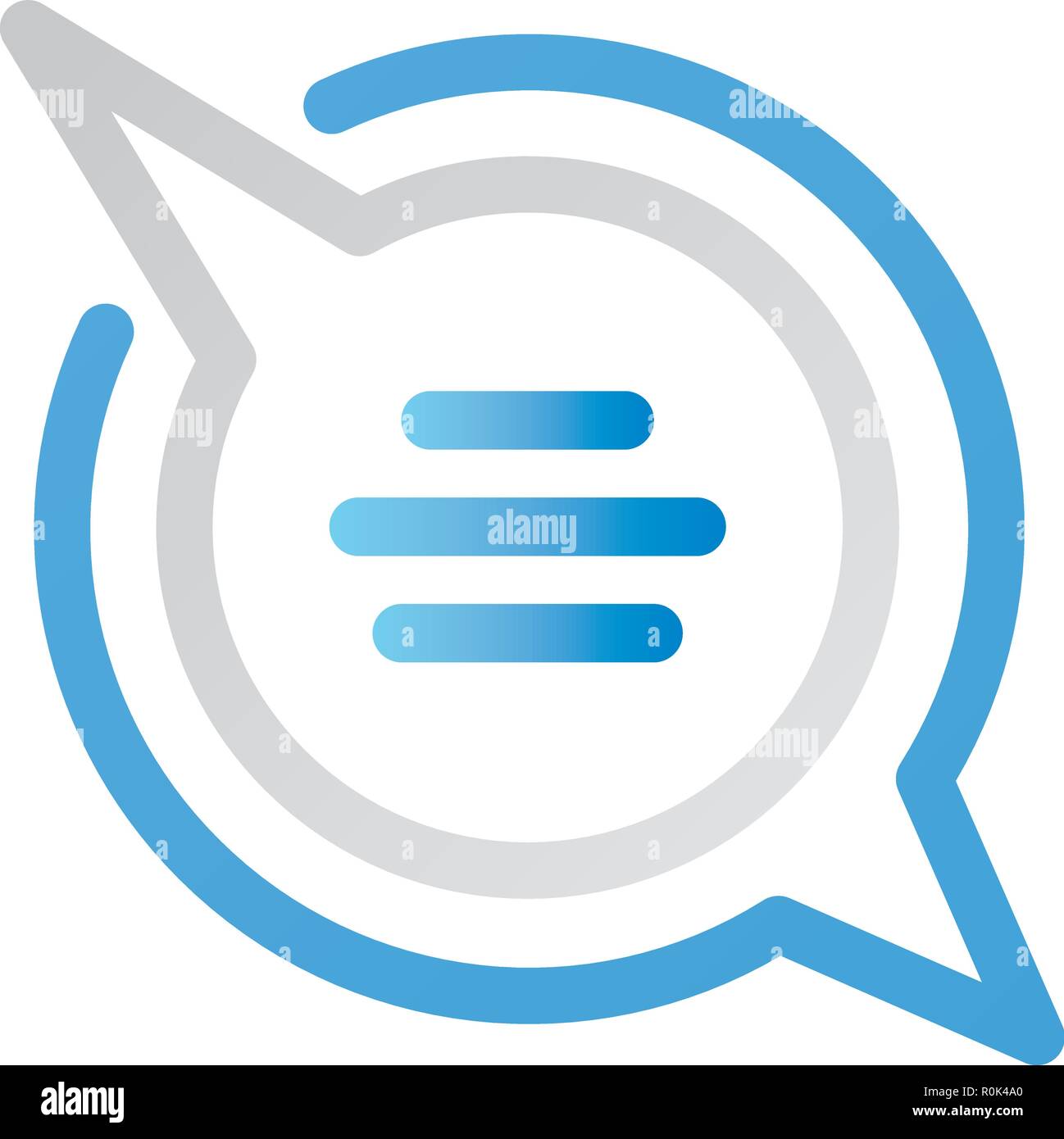 two way chat sign symbol icon vector art Stock Vector Image & Art - Alamy