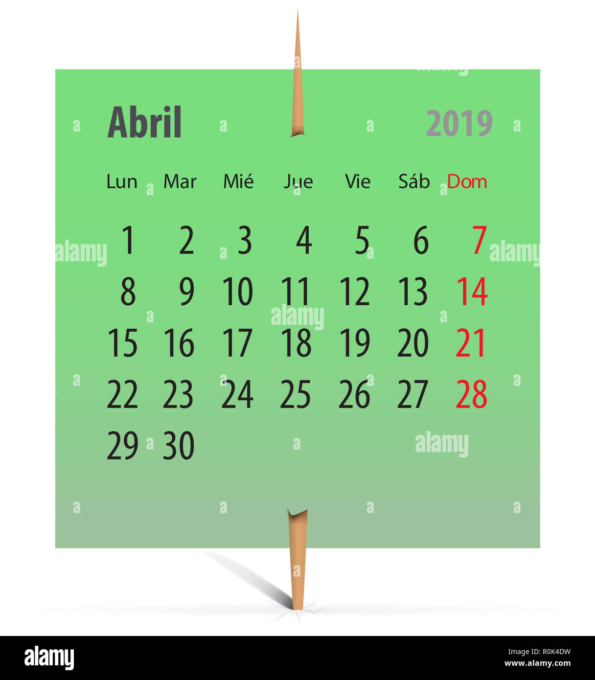 Calendario 2019 hi-res stock photography and images - Alamy