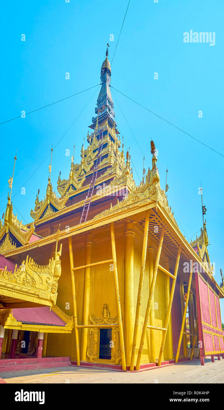 The Golden Spire is the central building on the Royal Palace, also used ...