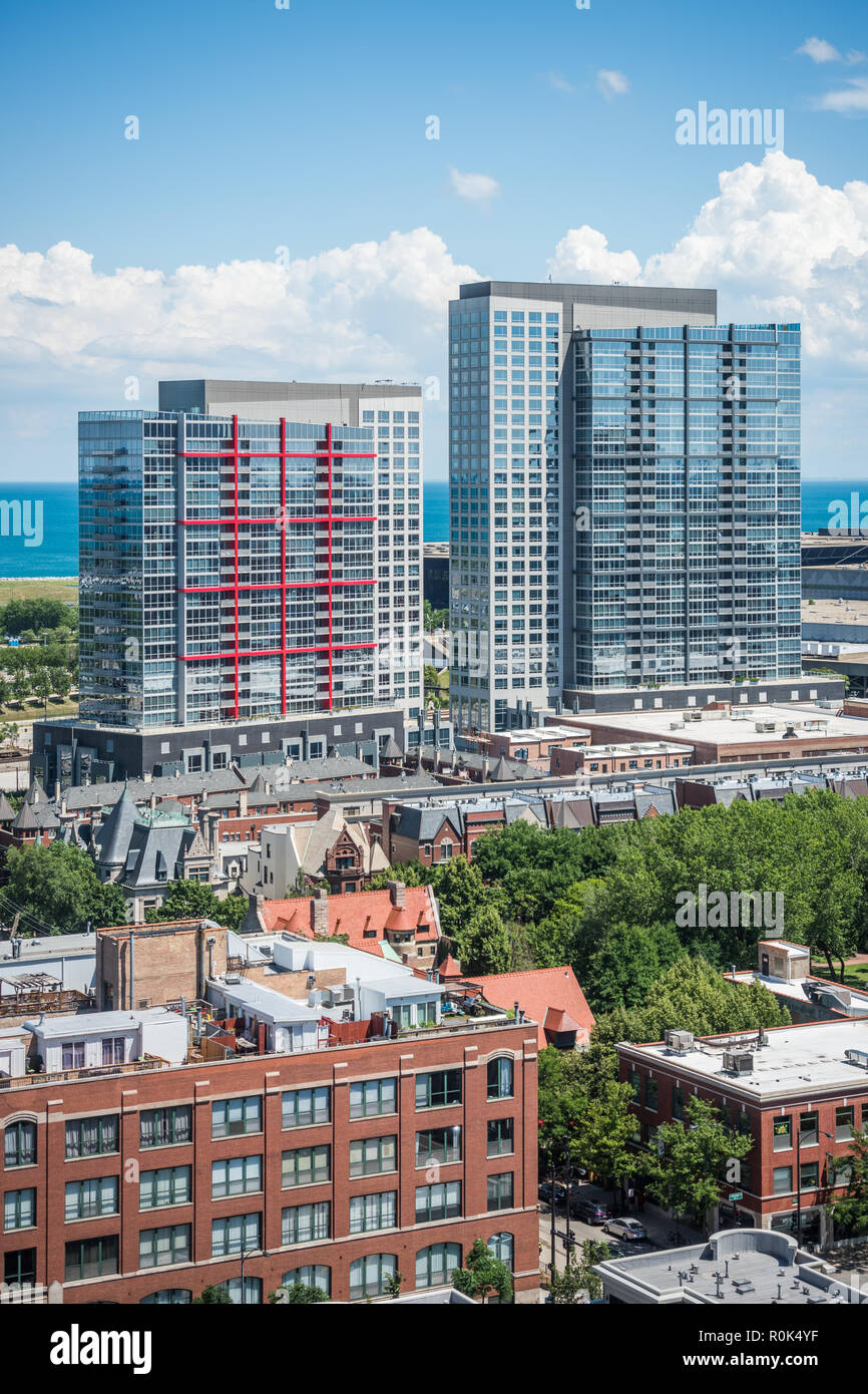 Multi unit condominium buildings in the South Loop neighborhood Stock ...