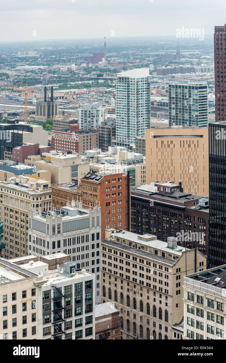 Aerial view of the South Loop neighborhood Stock Photo - Alamy