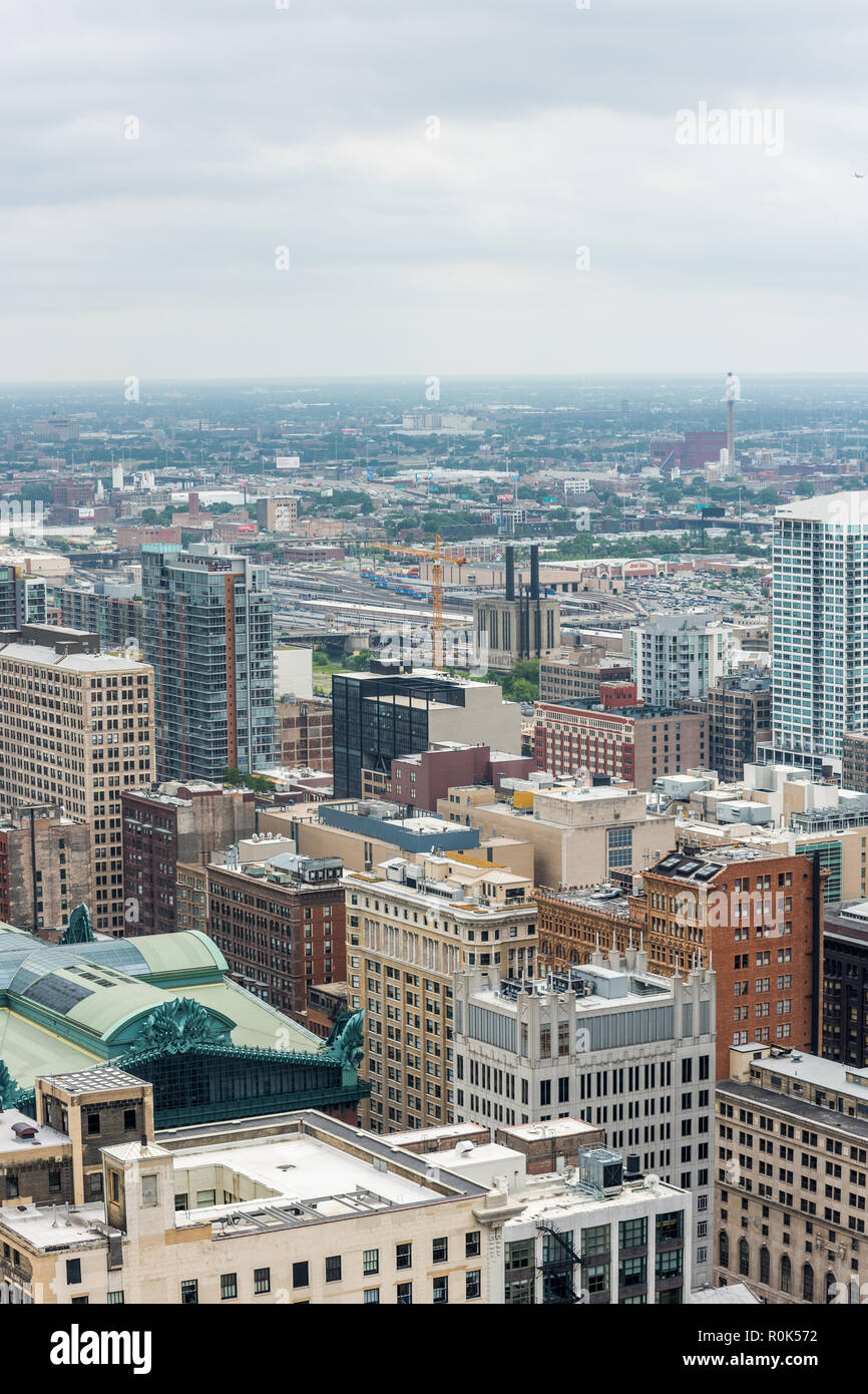 Aerial view of the South Loop neighborhood Stock Photo - Alamy