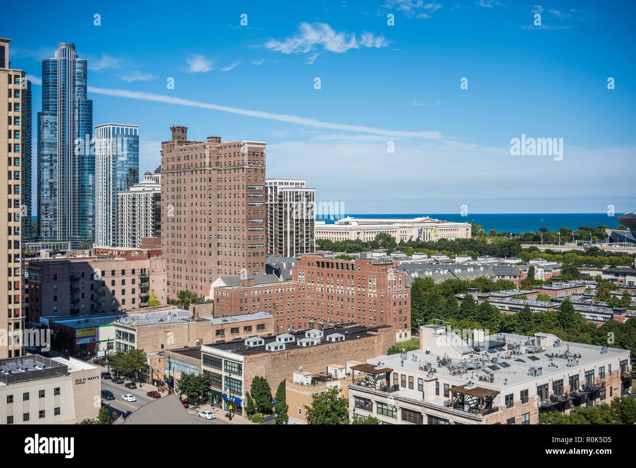 Multi unit condominium buildings in the South Loop neighborhood Stock ...