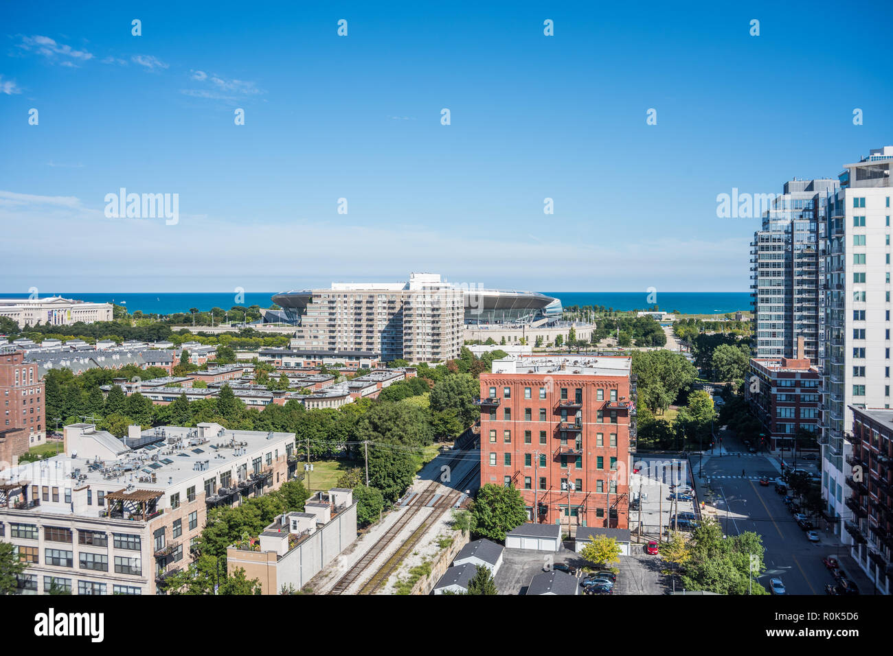 Multi unit condominium buildings in the South Loop neighborhood Stock ...