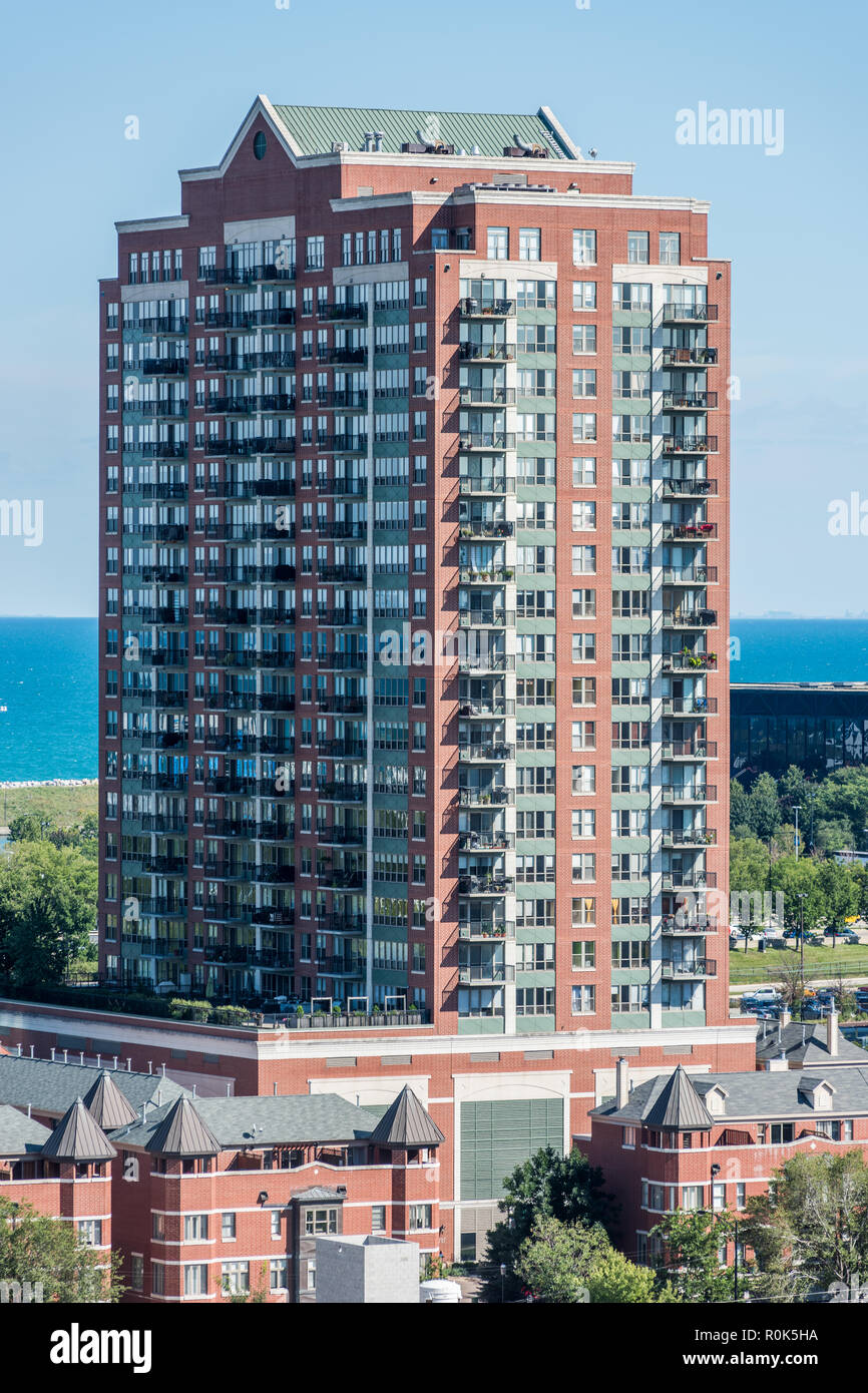 Multi unit condominium buildings in the South Loop neighborhood Stock ...