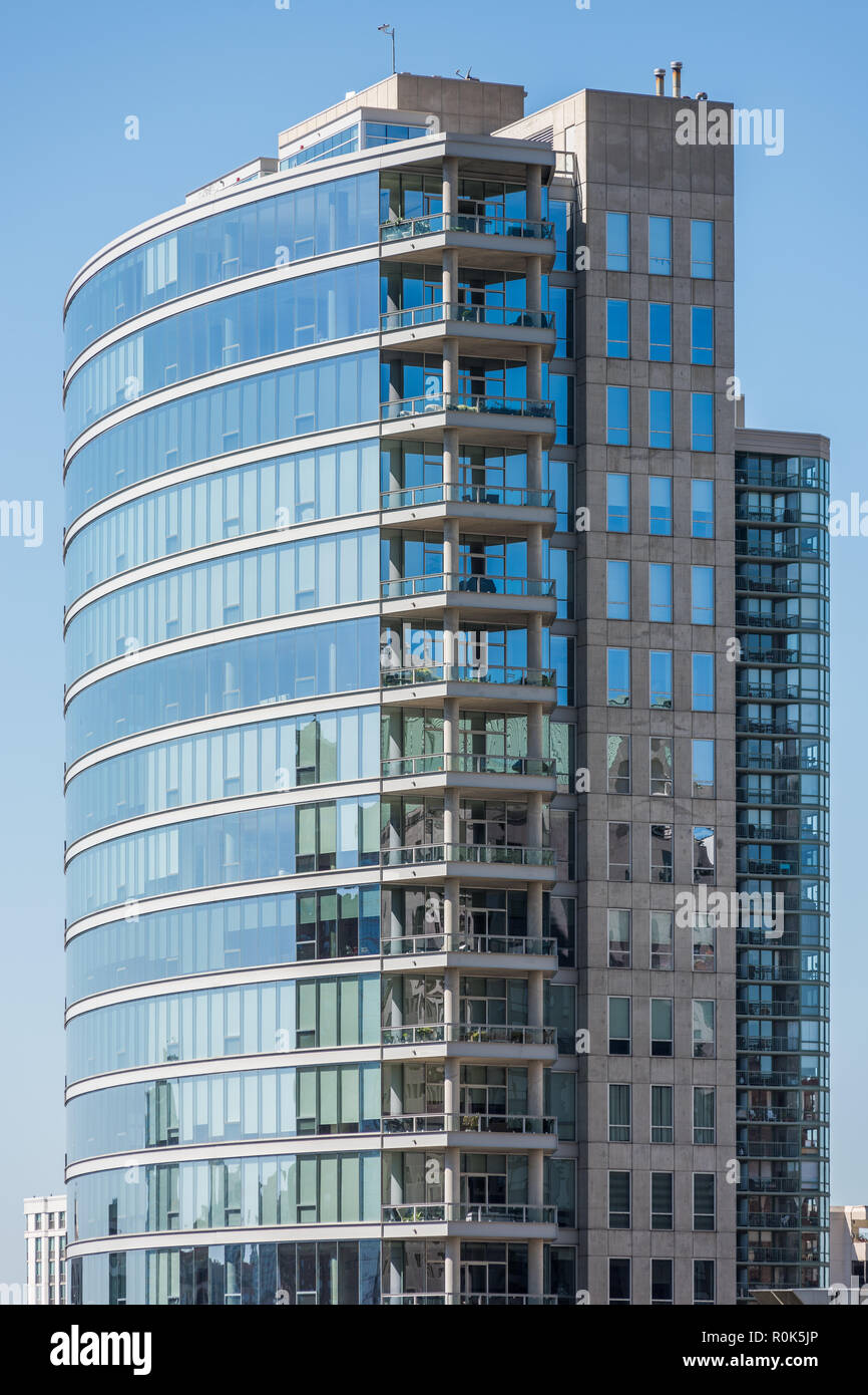 Multi unit condominium buildings in River North neighborhood Stock ...