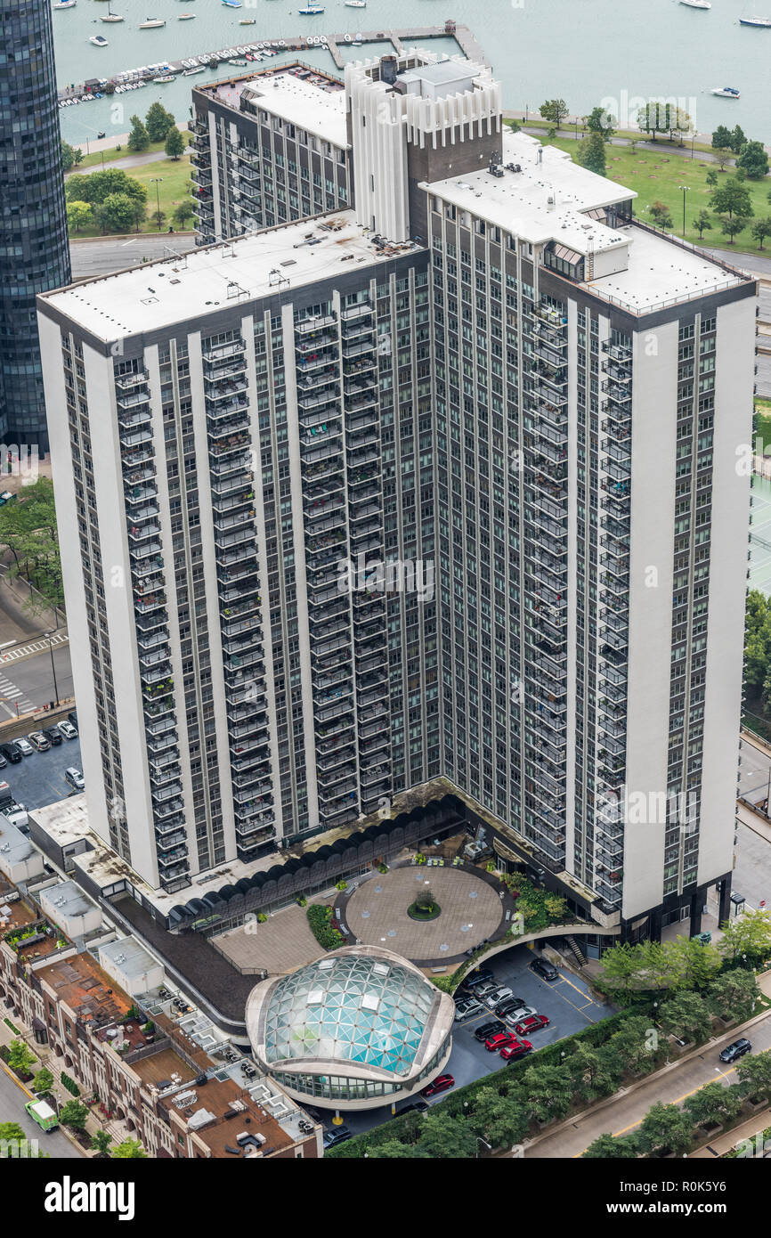 Multi unit condominium buildings in River North neighborhood Stock ...