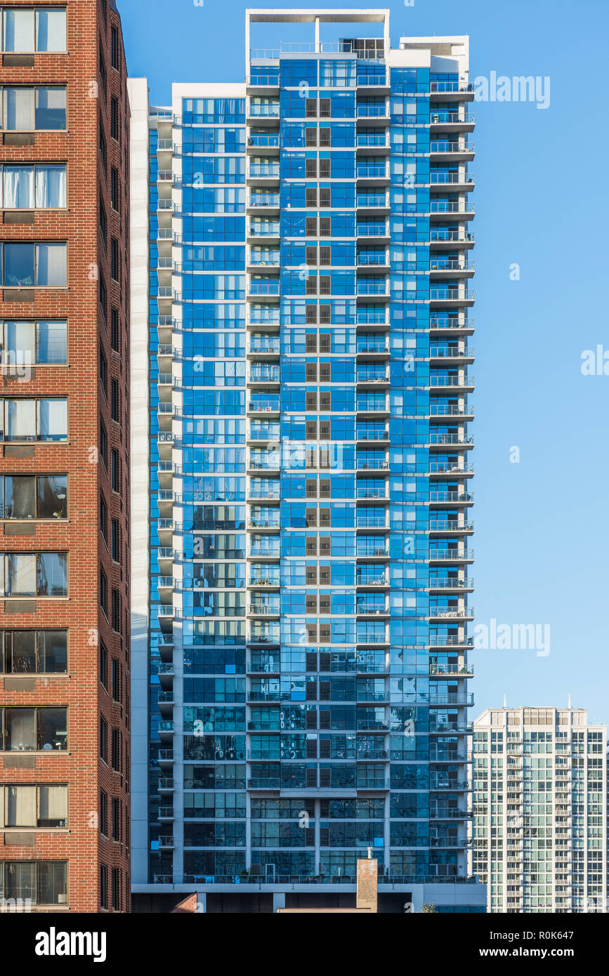 Multi unit condominium buildings in River North neighborhood Stock ...