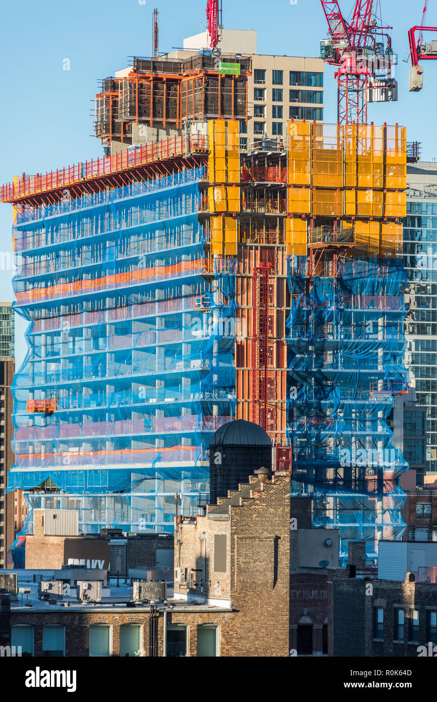 Multi unit condominium building under construction in River North ...