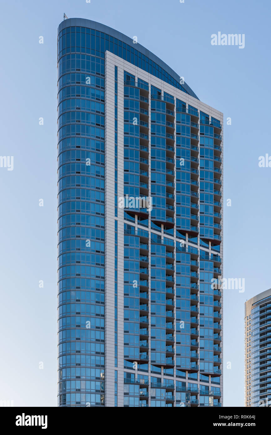 Multi unit condominium buildings in River North neighborhood Stock ...