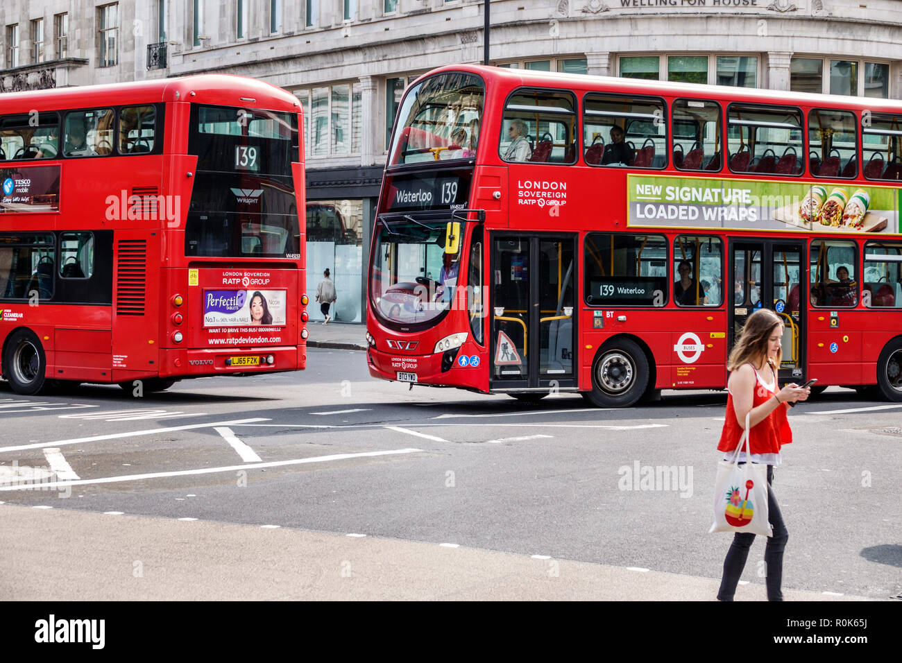 Kids red london bus hi-res stock photography and images - Alamy