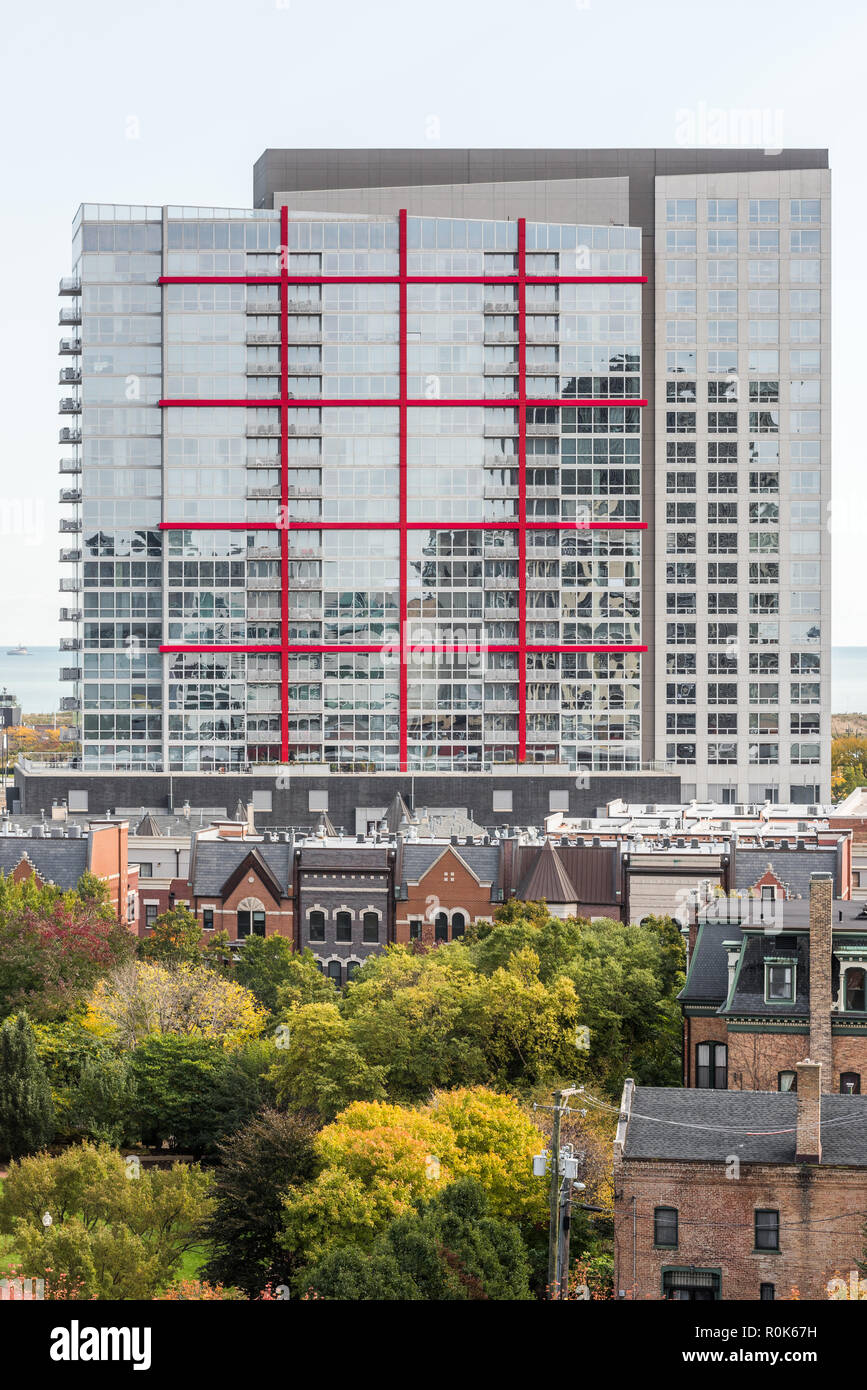 Multi unit condominium buildings in the South Loop neighborhood Stock ...