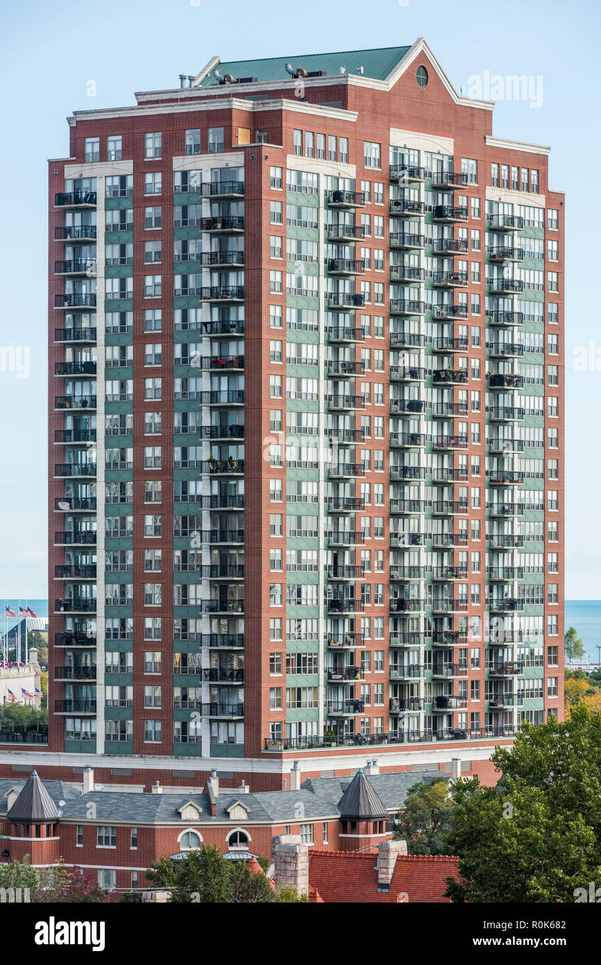 Multi unit condominium buildings in the South Loop neighborhood Stock ...