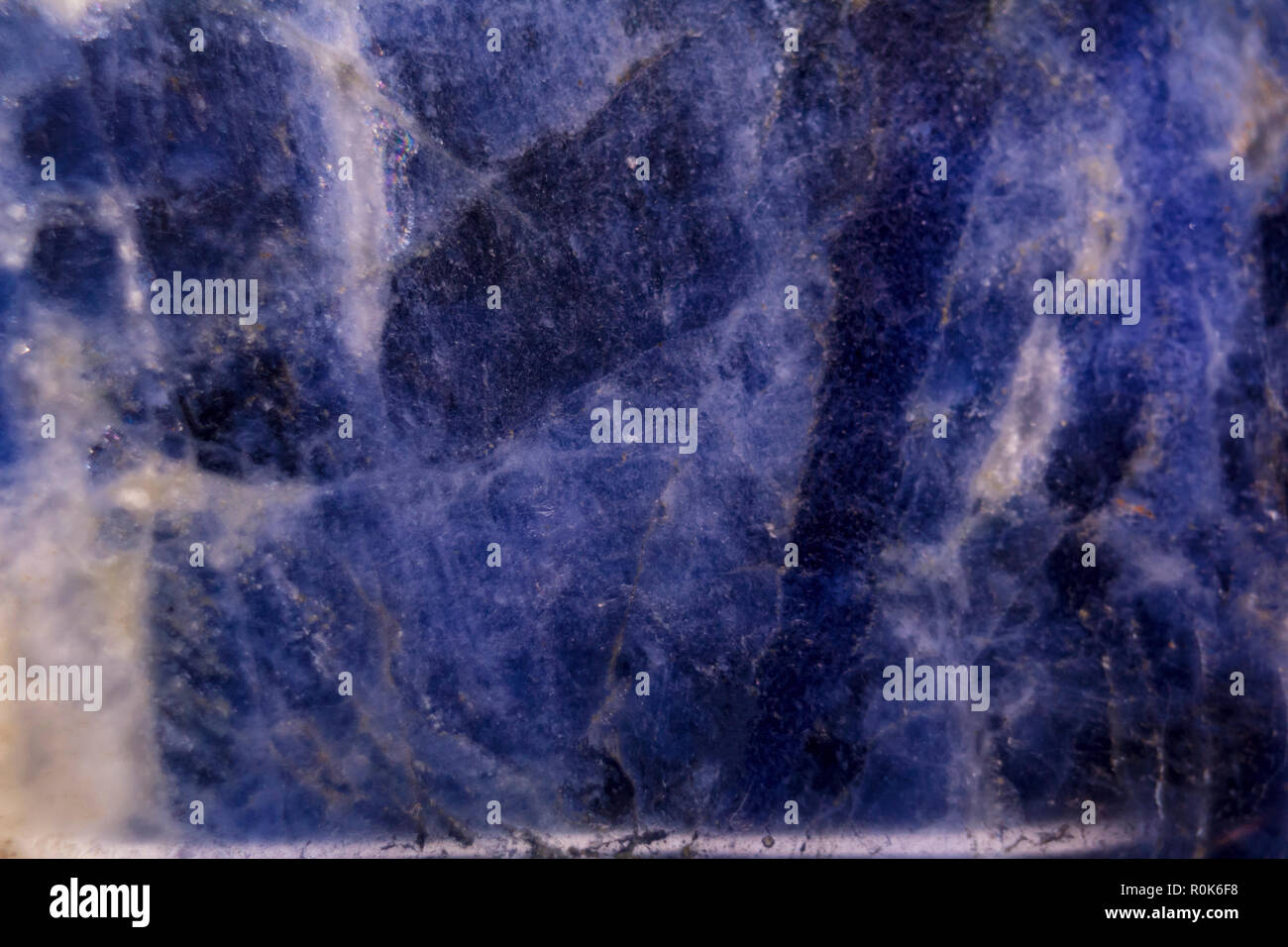 Blue sodalite stone texture hi-res stock photography and images - Alamy