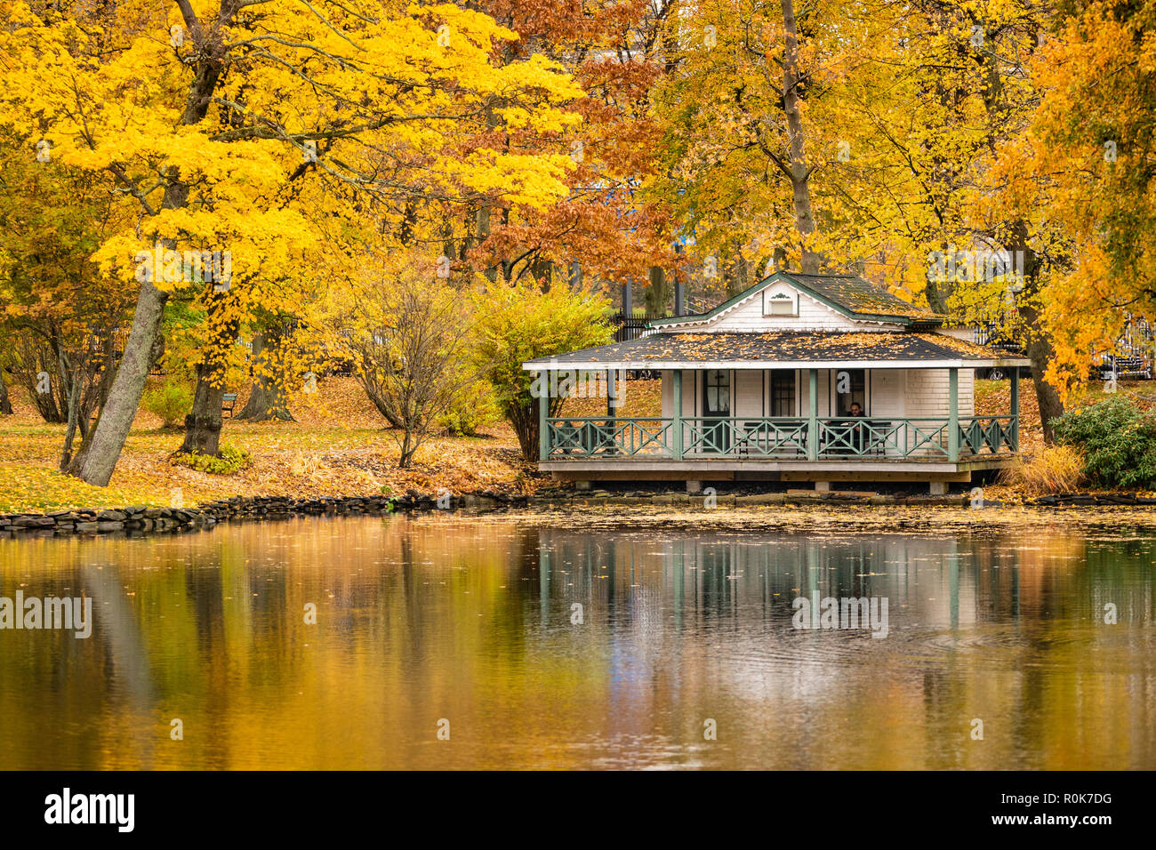 Autumn in the Halifax Public Gardens in Nova Scotia, Canada Stock Photo ...