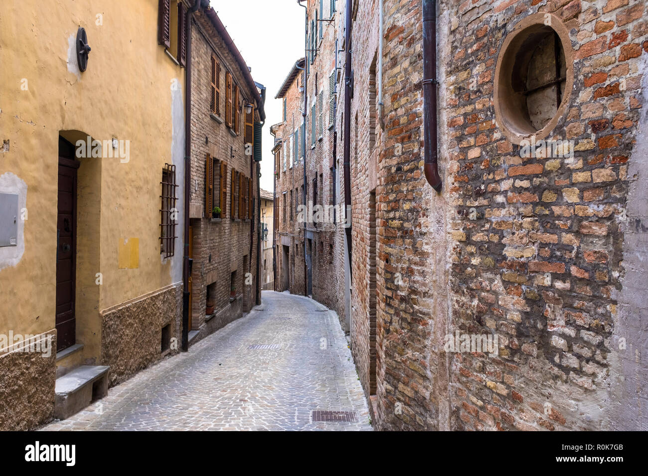 Scenes and details from the charming Italian village of Corinaldo, in ...