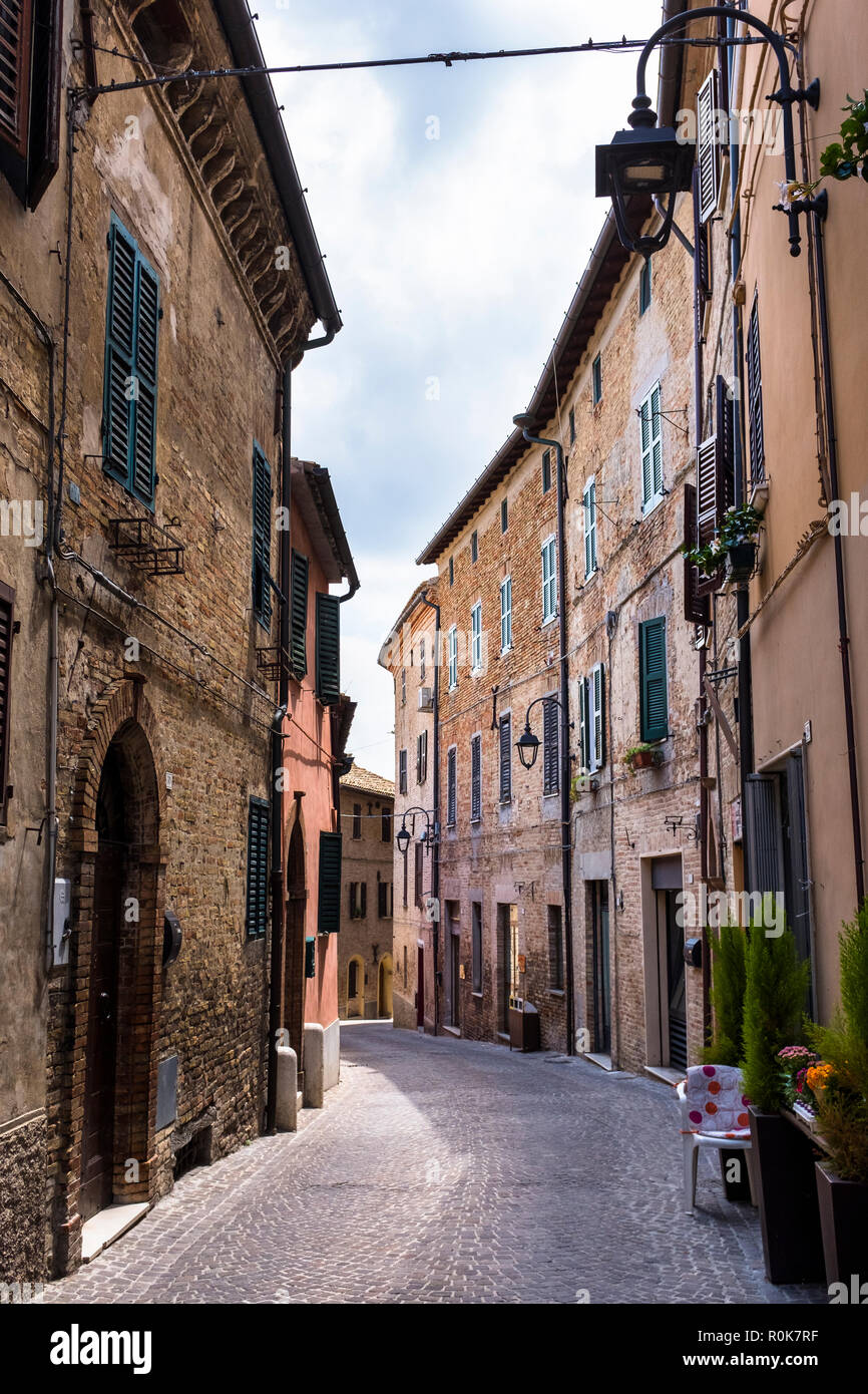 Scenes and details from the charming Italian village of Corinaldo, in ...