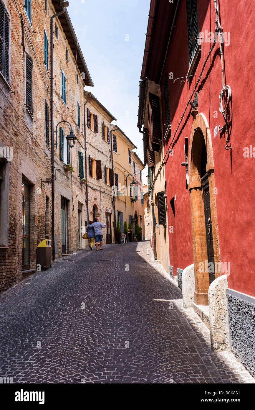 Scenes and details from the charming Italian village of Corinaldo, in ...