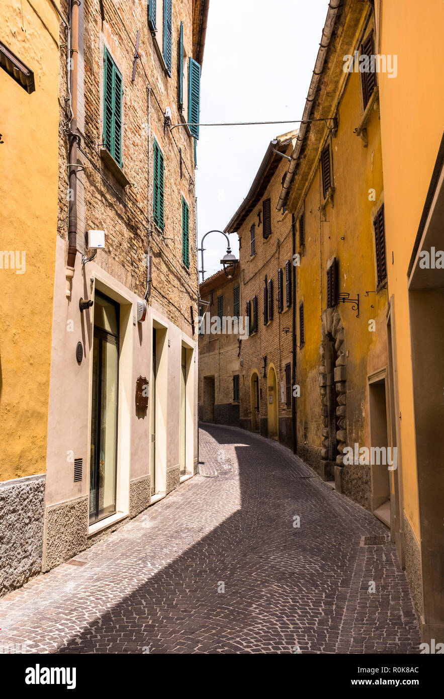 Scenes and details from the charming Italian village of Corinaldo, in ...