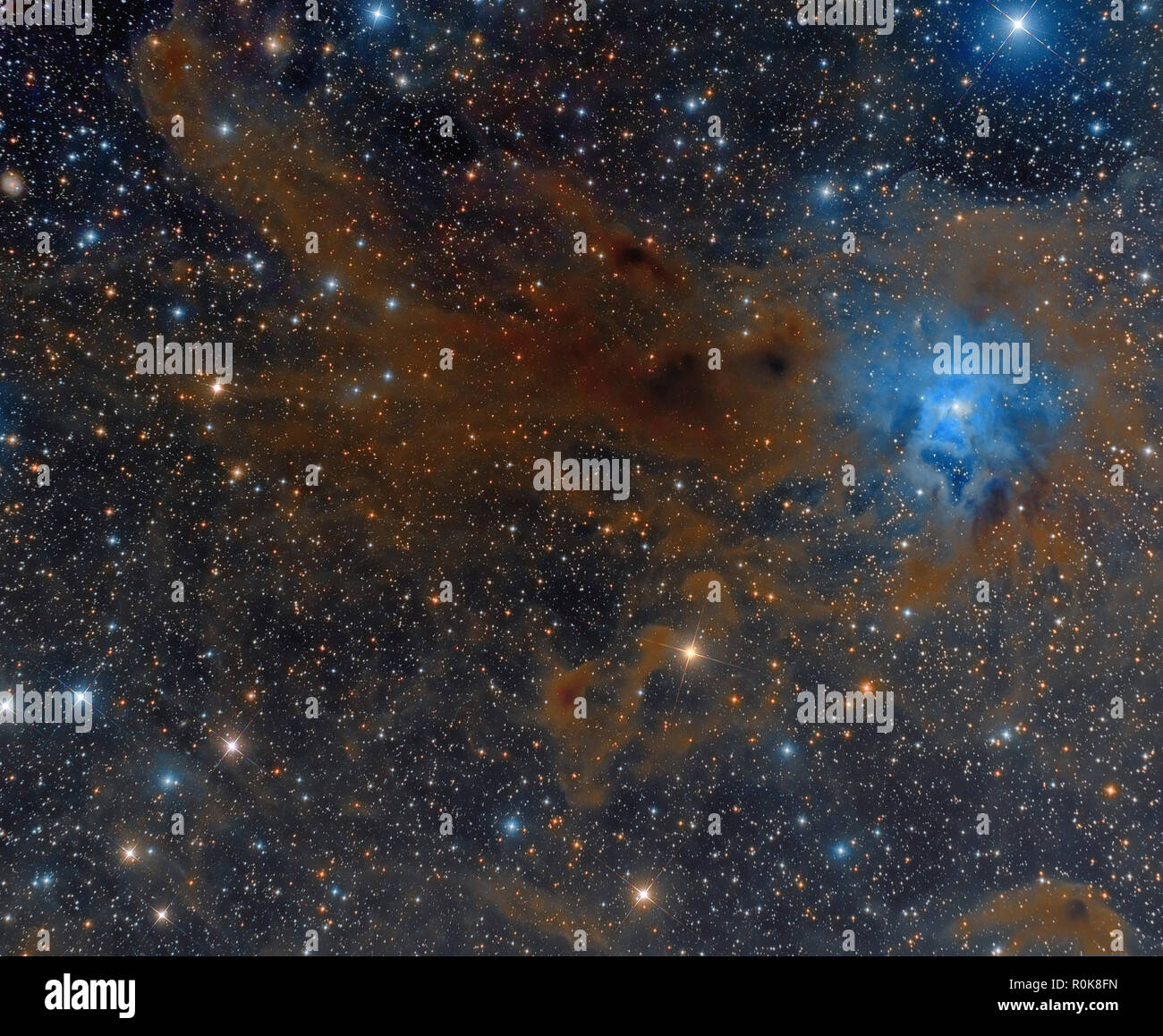 The Iris Nebula in Cepheus Stock Photo - Alamy