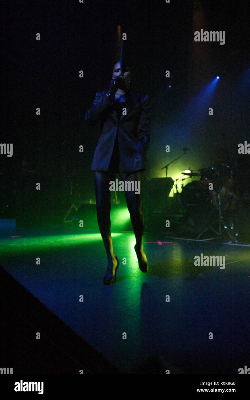 Grace Jones performing live in concert at the Enmore Theatre. Sydney ...