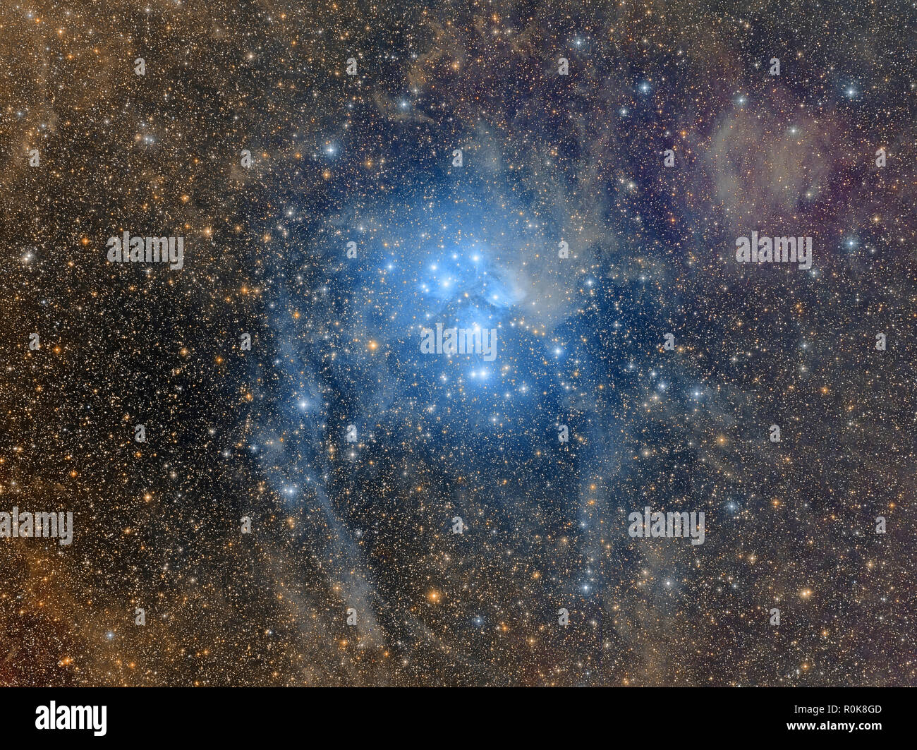 Constellation Taurus Pleiades Star Cluster High Resolution Stock ...