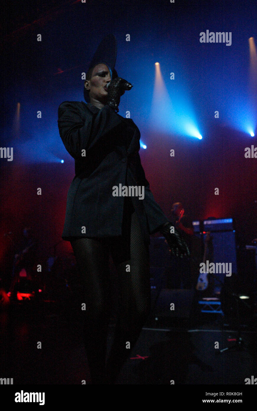 Grace Jones performing live in concert at the Enmore Theatre. Sydney ...