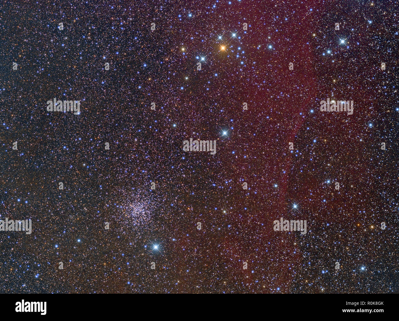 Two clusters in Puppis Stock Photo - Alamy