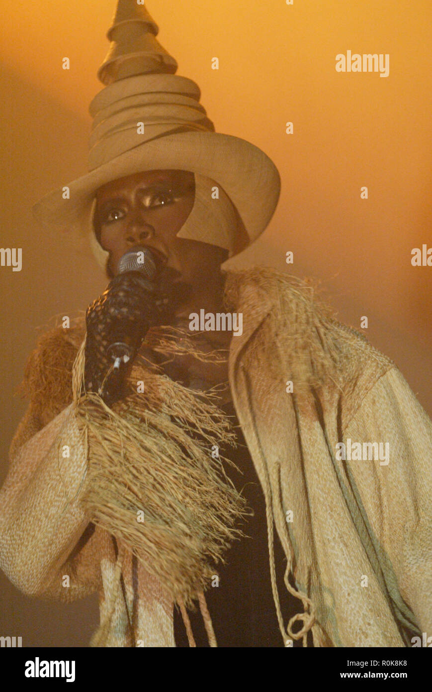 Grace Jones performing live in concert at the Enmore Theatre. Sydney ...