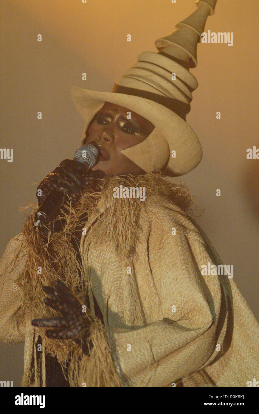 Grace Jones performing live in concert at the Enmore Theatre. Sydney ...