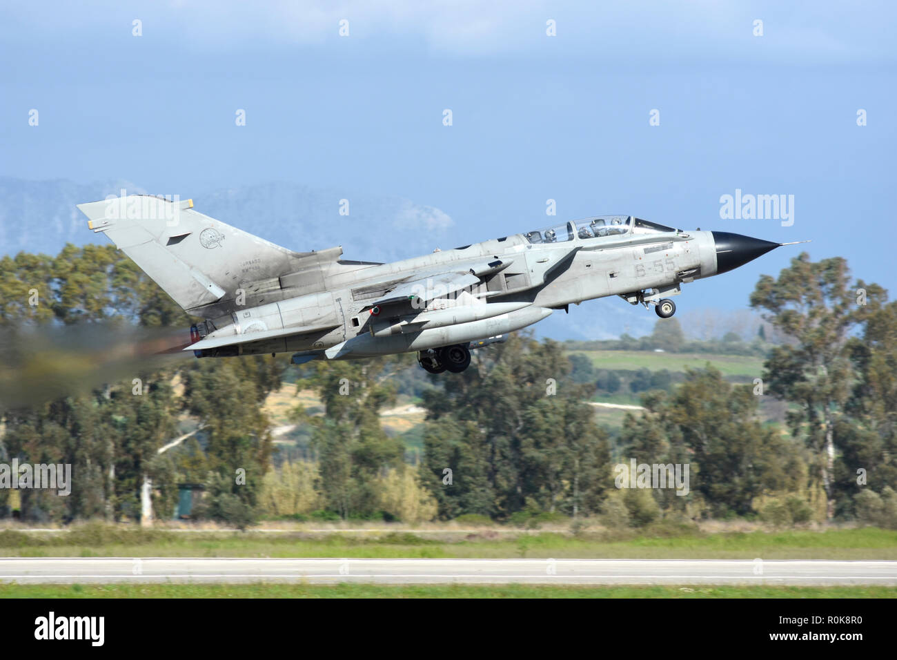 Italian Air Force Tornado IDS taking off Stock Photo - Alamy