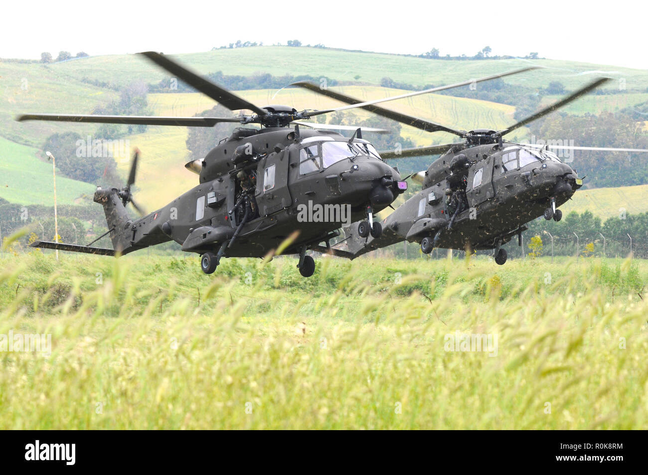 Italian Army Aviation UH-90A taken while landing Stock Photo - Alamy