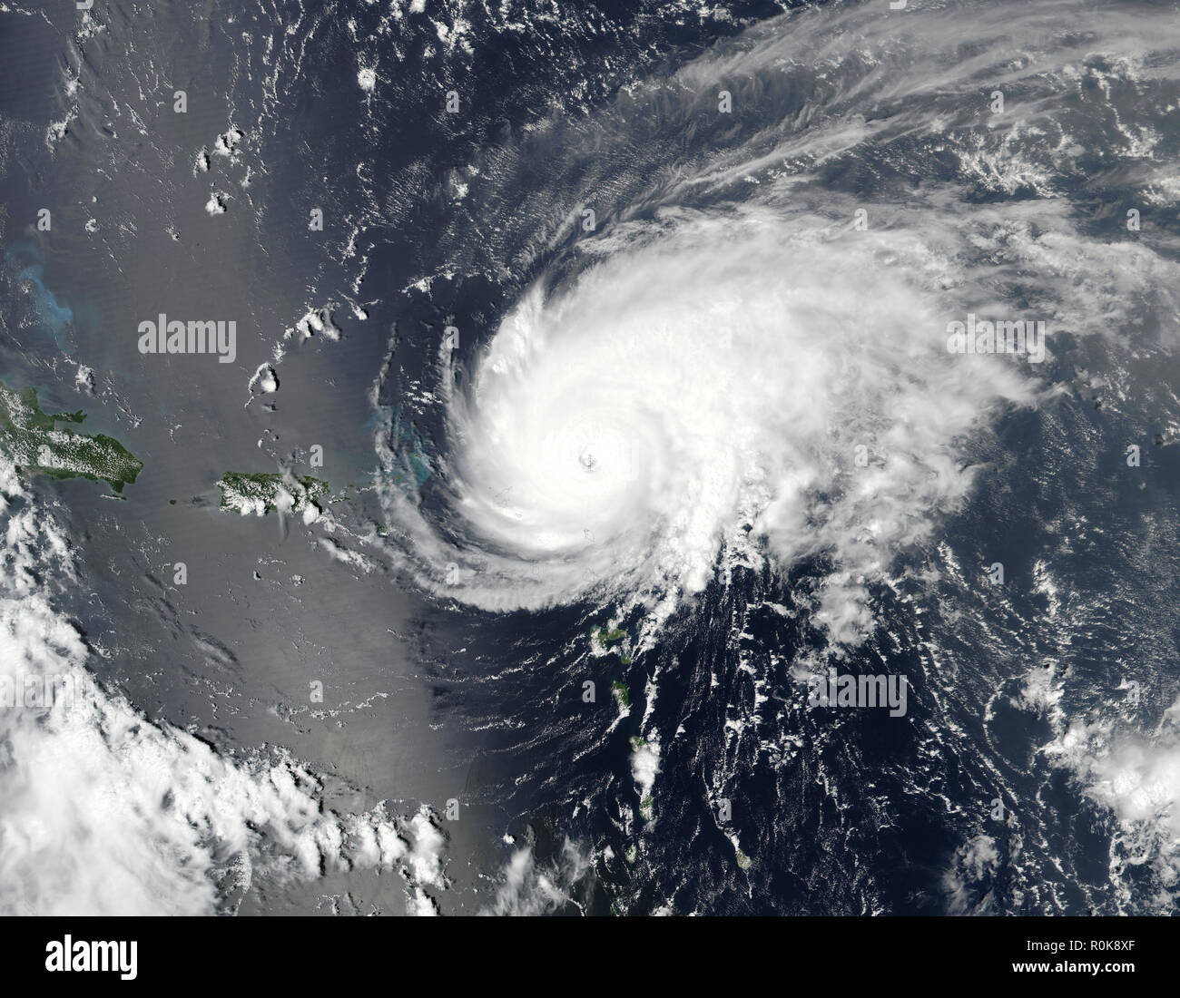 Hurricane Jose over the Leeward Islands Stock Photo - Alamy