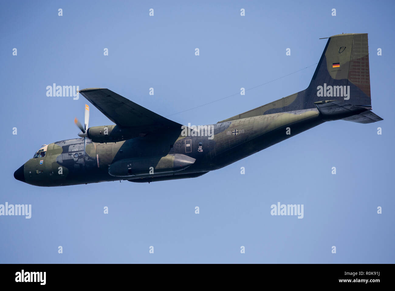 German Air Force C-160 Transall aircraft Stock Photo - Alamy