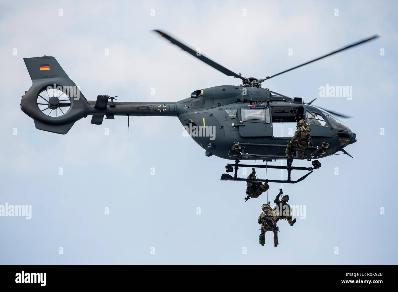German Special Forces attached to an Airbus H145M helicopter Stock Photo - Alamy